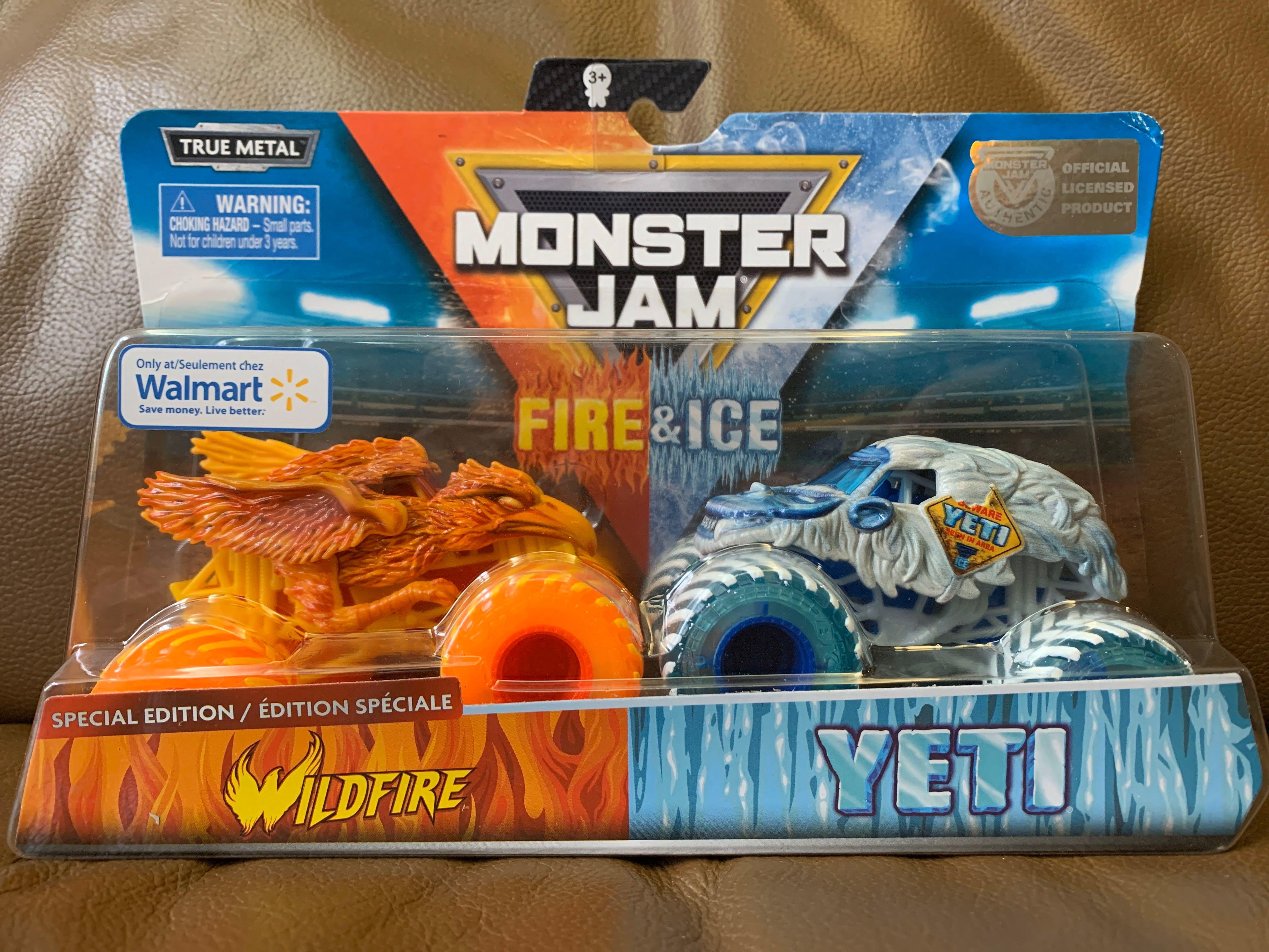 Free Postage! Brand New Monster Jam Special Edition Fire & Ice Twin ...