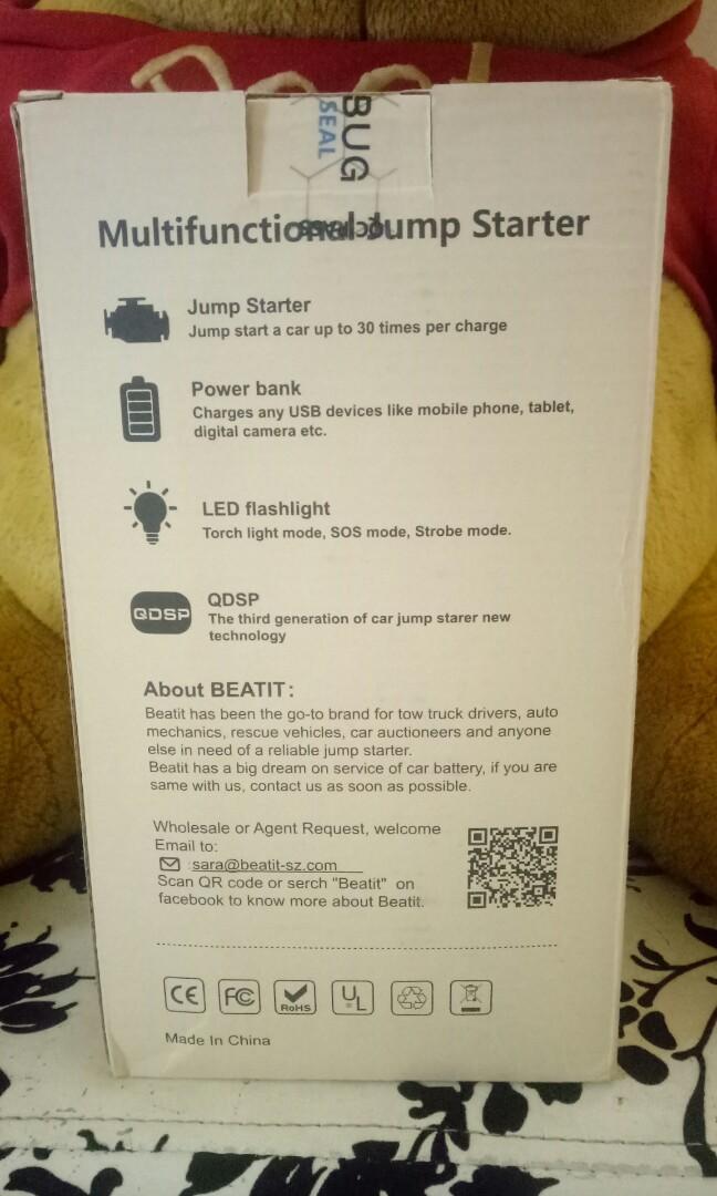 Brand New Unit Set AutoBug Beatit Multifunctional Jump Starter & Power ...