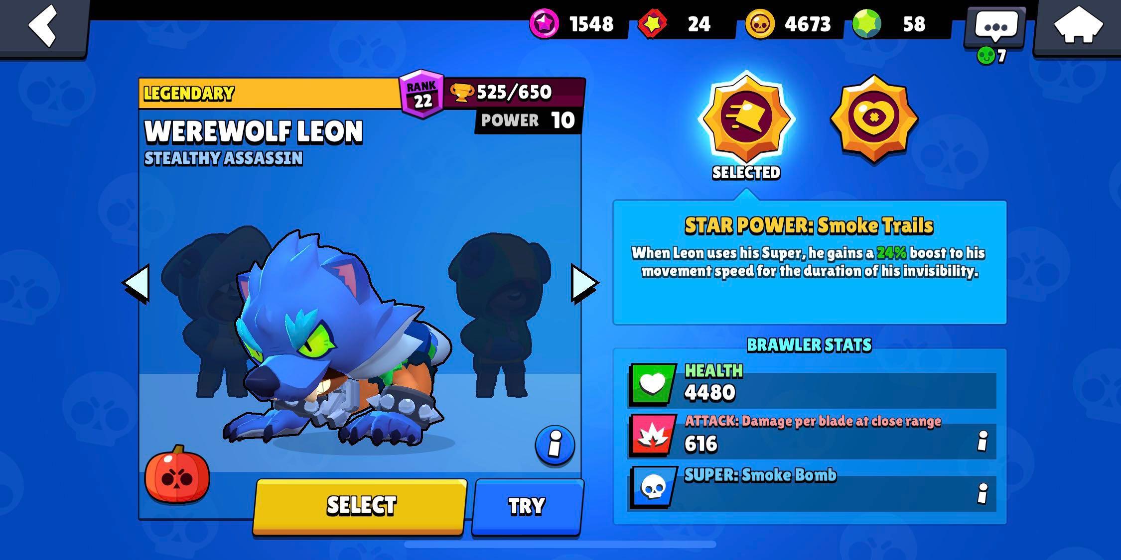 BRAWLSTARS BEST DEAL (Most starpowers most skins!) sandy and werewolf ...