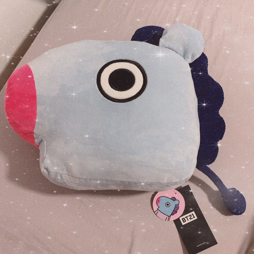 BT21 Official Mang Medium Head Plush, Hobbies & Toys, Memorabilia ...
