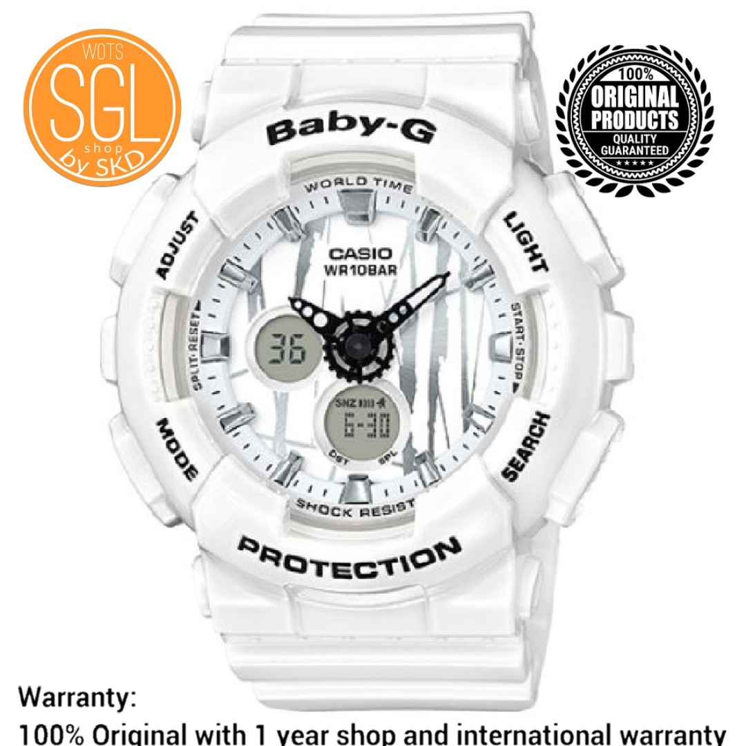 Casio Baby-G Scratch Pattern Series BA120SP-7, Women's Fashion, Watches ...