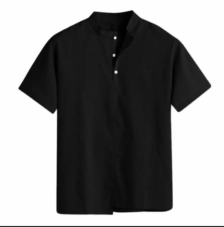 Chinese Collar Polo Shirt, Men's Fashion, Tops & Sets, Tshirts & Polo ...