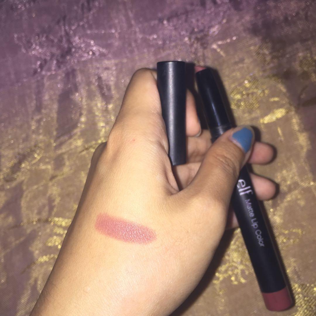 Elf matte lippie & EB lip liner, Beauty & Personal Care, Face, Makeup ...