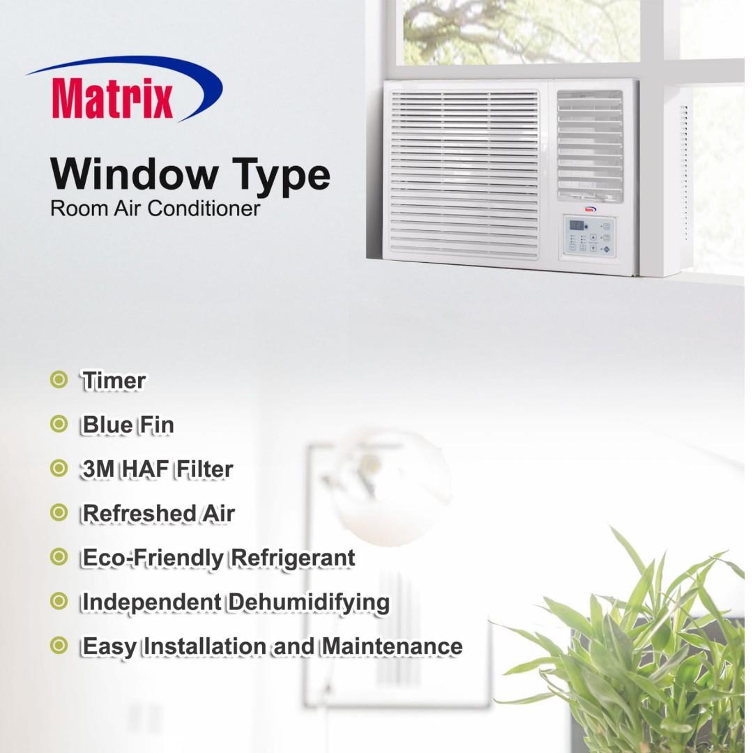 Matrix Aircon 1HP (Non-inverter), TV & Home Appliances, Air ...