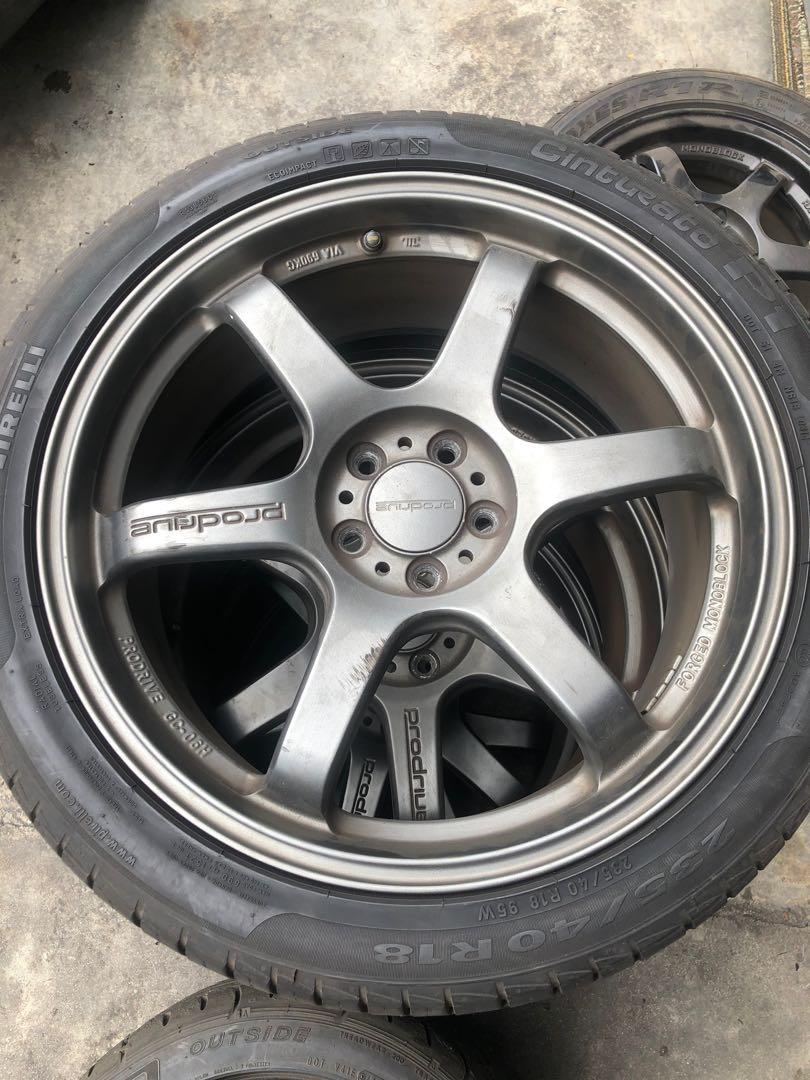 Prodrive GC-06 18 inch rims, Car Accessories, Tyres & Rims on Carousell