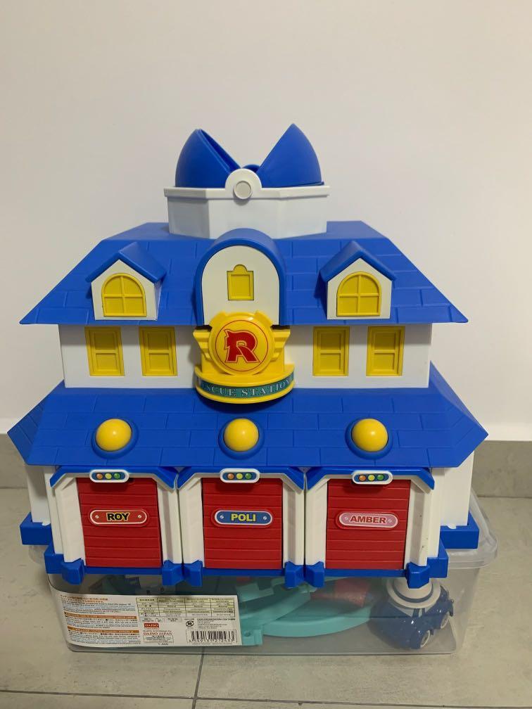 Robocar Poli house with tracks, Hobbies & Toys, Toys & Games on Carousell