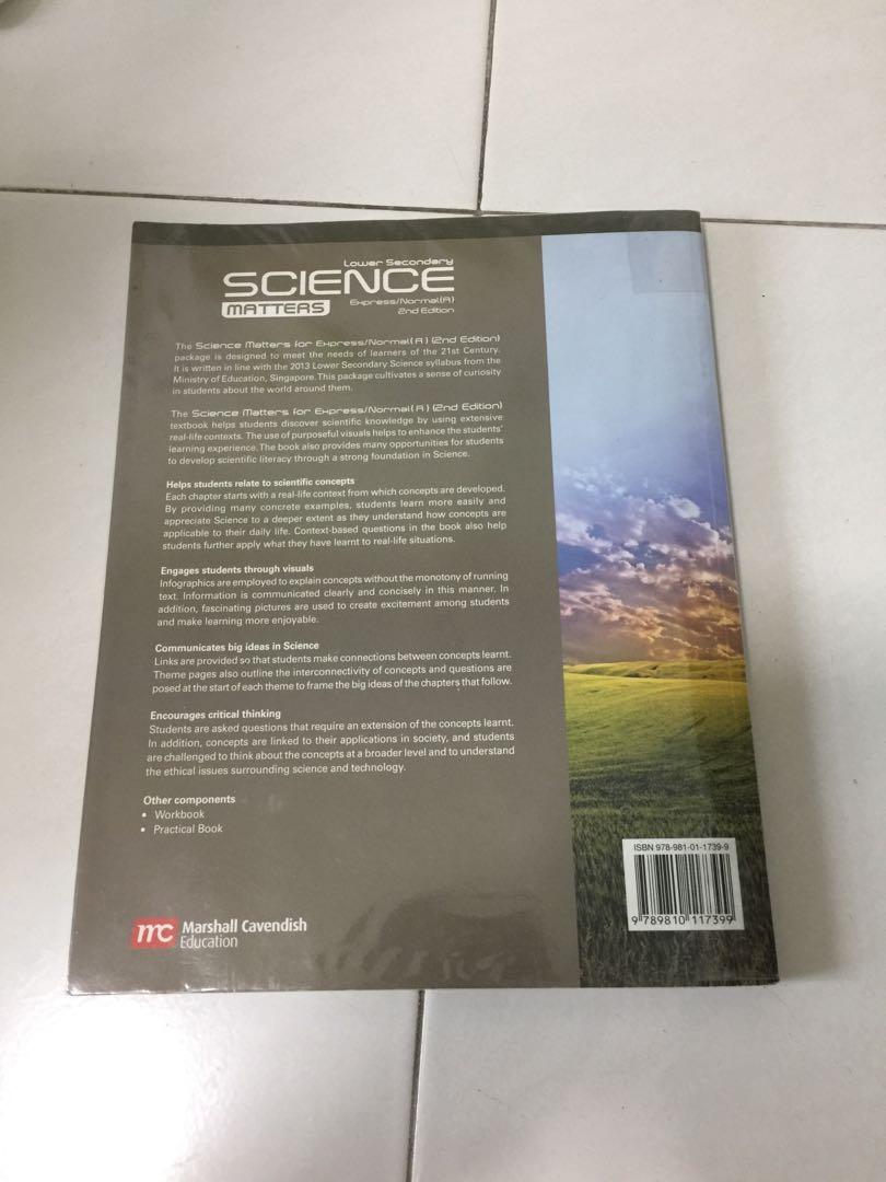 Sec 1 and 2 science matters 2nd edition textbook volume A and B ...