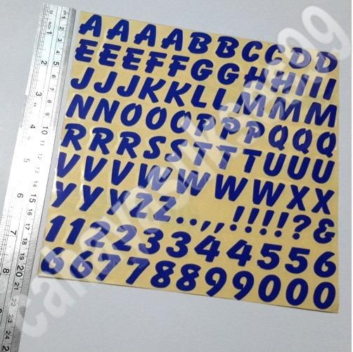 Sticker Cutting Huruf Alphabet Abjad Merah Biru Putih Hitam Hijau Font ...