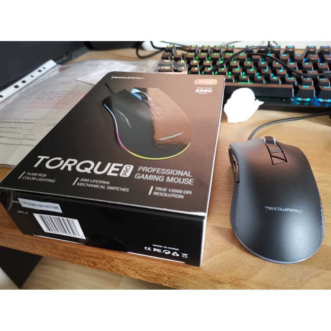 Tecware Gaming Mouse 12000dpi Torque Pro Brand new!, Computers & Tech ...