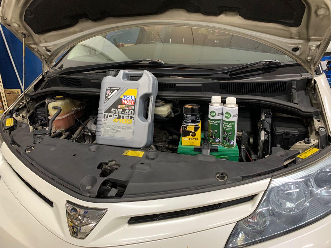 Toyota estima Engine oil servicing, Car Accessories, Car Workshops ...