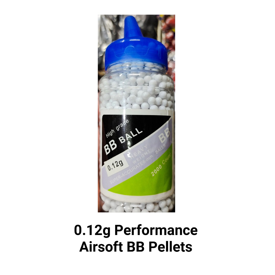 0.12g Airsoft Performance 6mm BB Pellets 2000pcs accurate, Sports ...