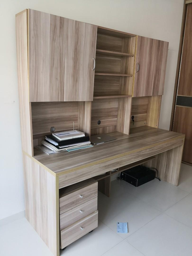 1.8m long Study Table, Furniture & Home Living, Furniture, Tables ...