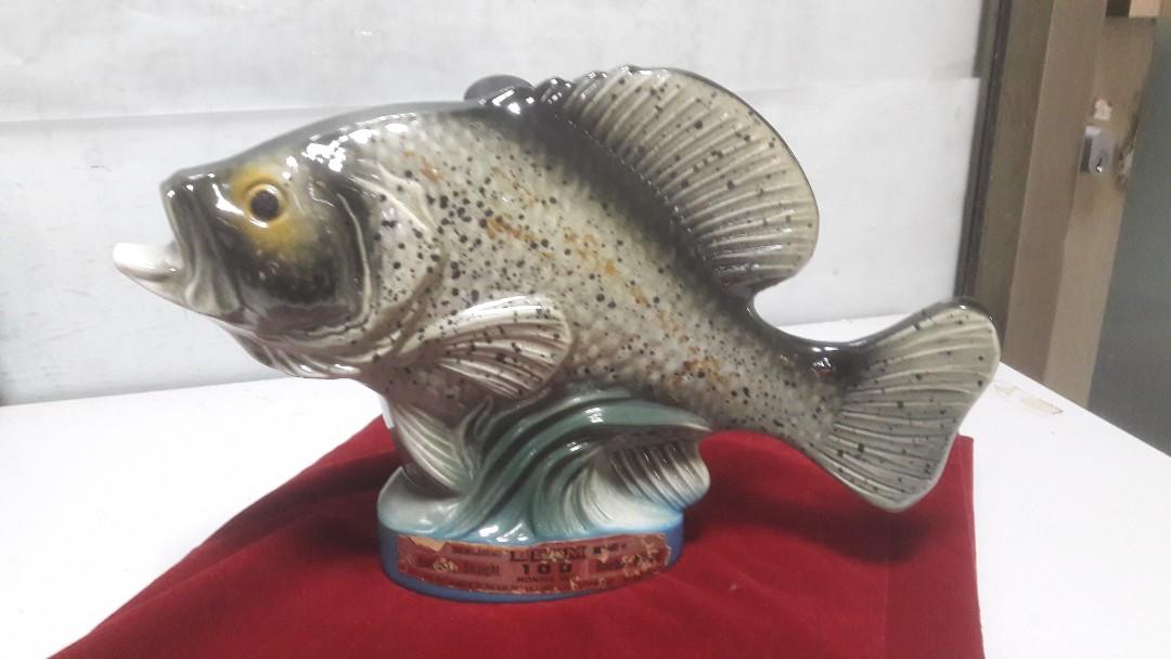 Beam 100 Months Old Kentucky Straight Bourbon Whiskey Fish Bottle, Food ...