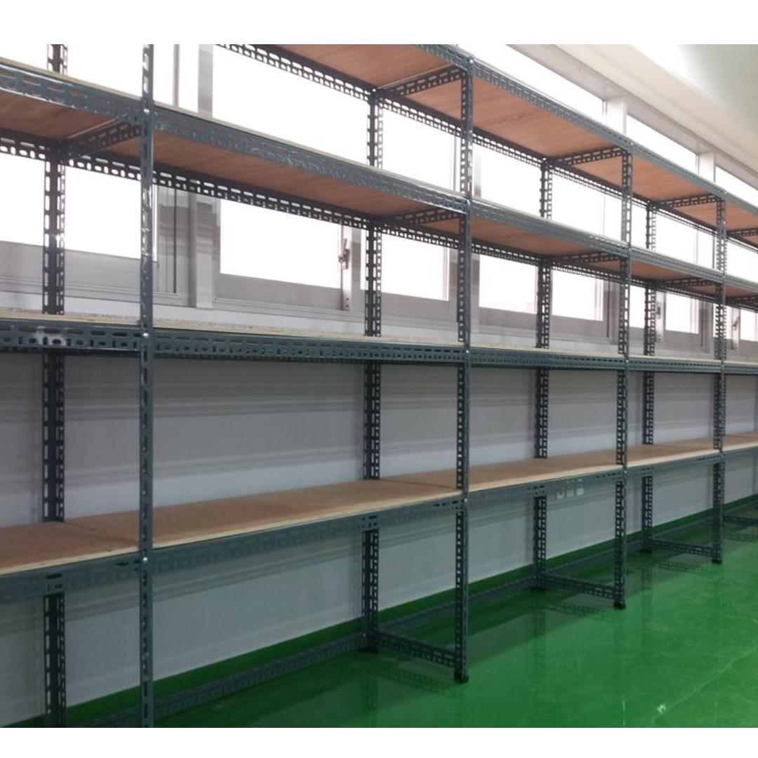 Bolt and Nut slotted angle bar - Steel Rack Wood SHelve, Furniture ...