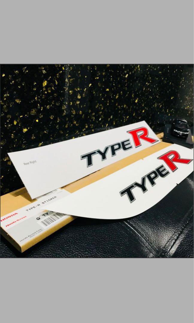 Civic Type R FD2R Decal / Sticker, Car Accessories, Accessories on ...
