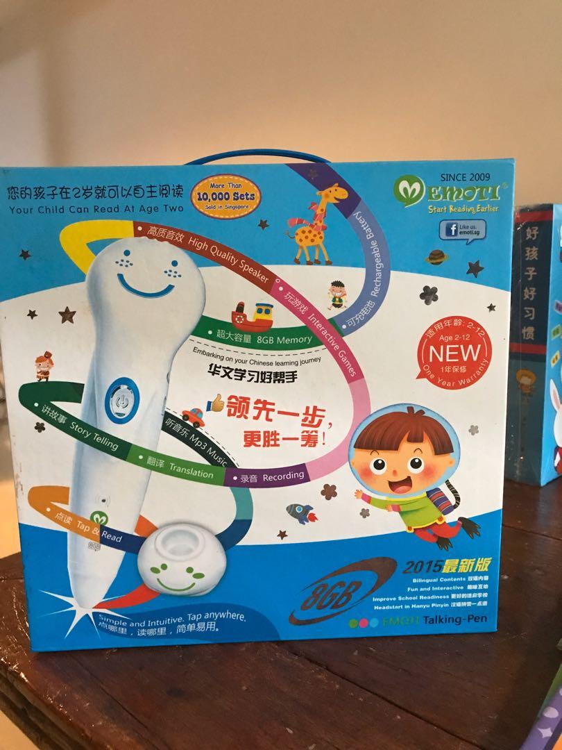 Emoti Talking Pen + Mandarin Starter Set, Hobbies & Toys, Books ...