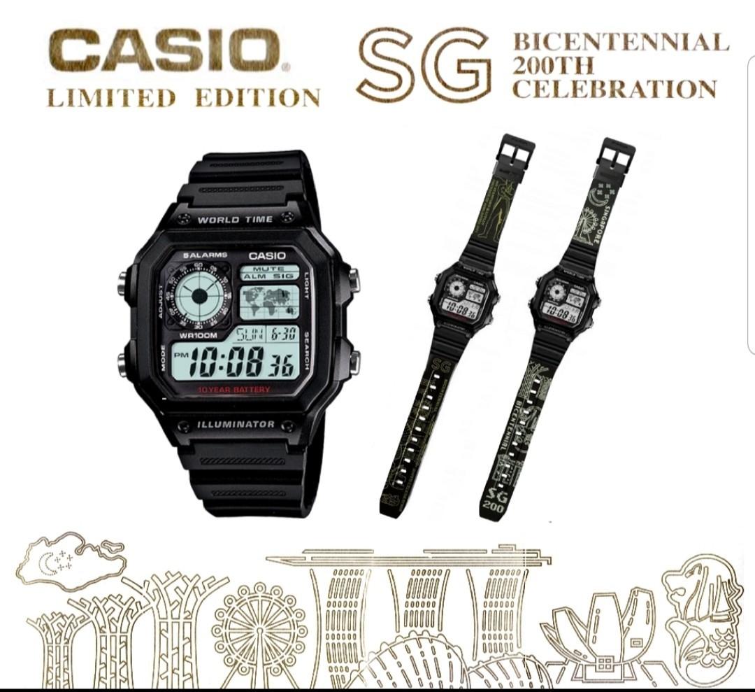 [LIMITED ED] CASIO SG200 LIMITED RELEASE CELEBRATORY WATCH, Luxury ...