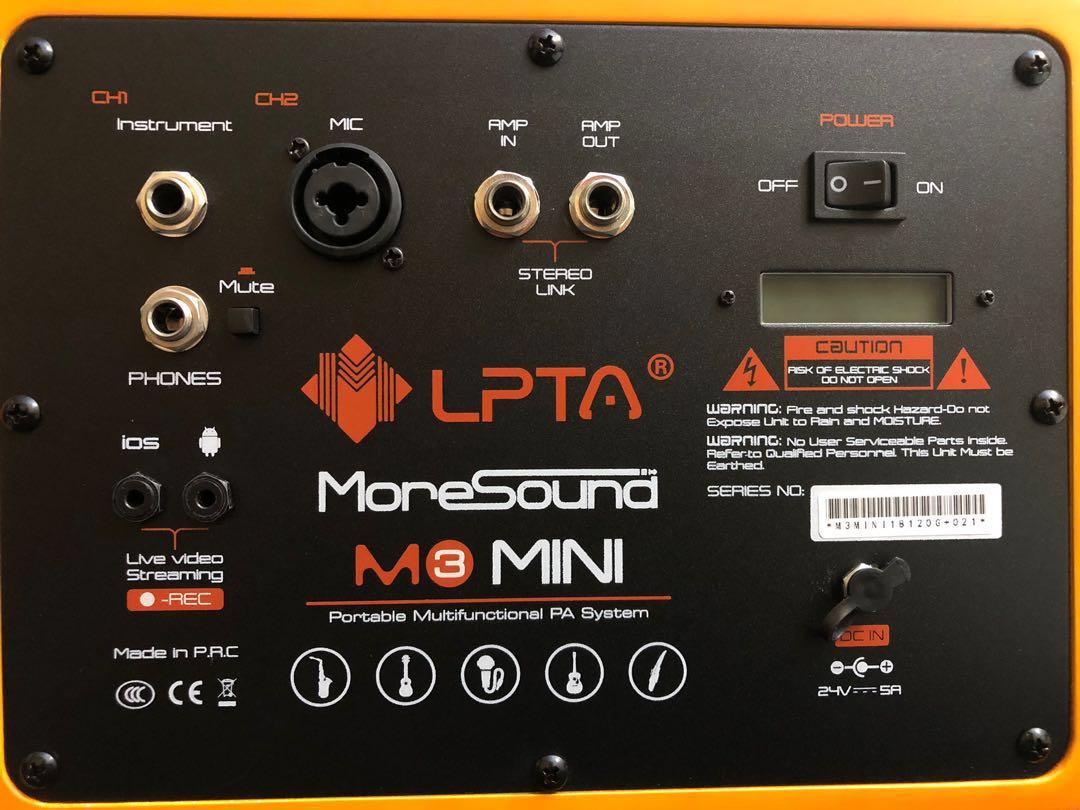 LPTA MoreSound M3-Mini MU-35 Busking Guitar Amp (35W mint), Audio ...
