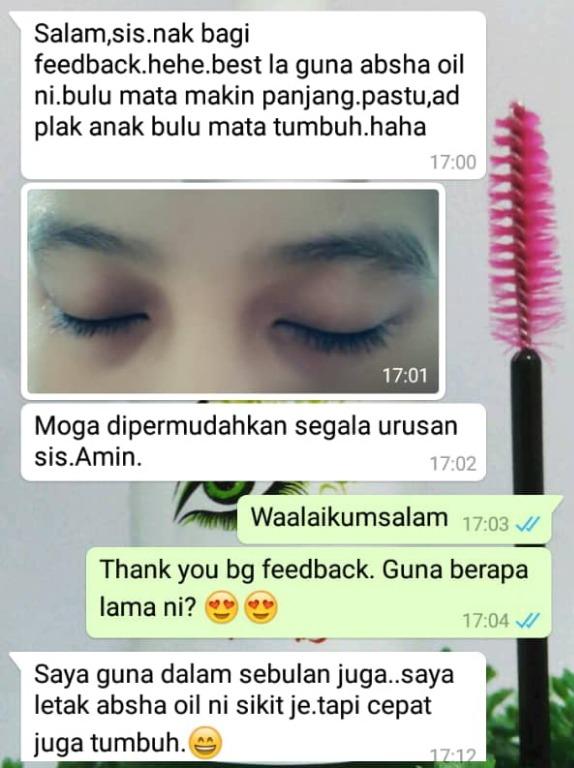 Minyak Absha Rambut Bulu Mata Kening dan Janggut - Nombor Satu Minyak ...