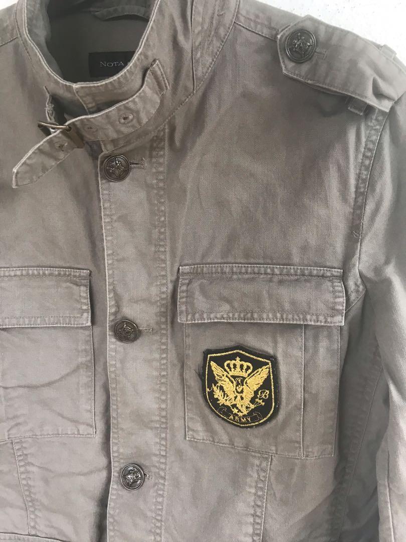 Nota Bene Army Jacket m uniqlo zara camo flight , Women's Fashion ...
