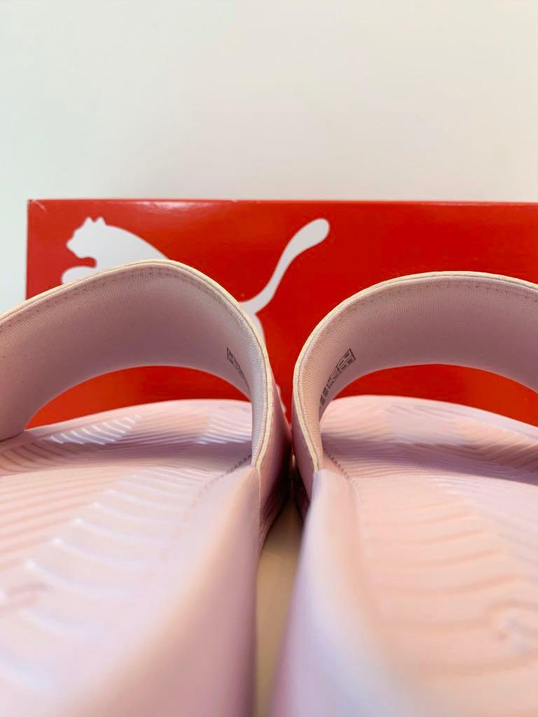 Puma Slides Pink, Women's Fashion, Footwear, Flipflops and Slides on ...