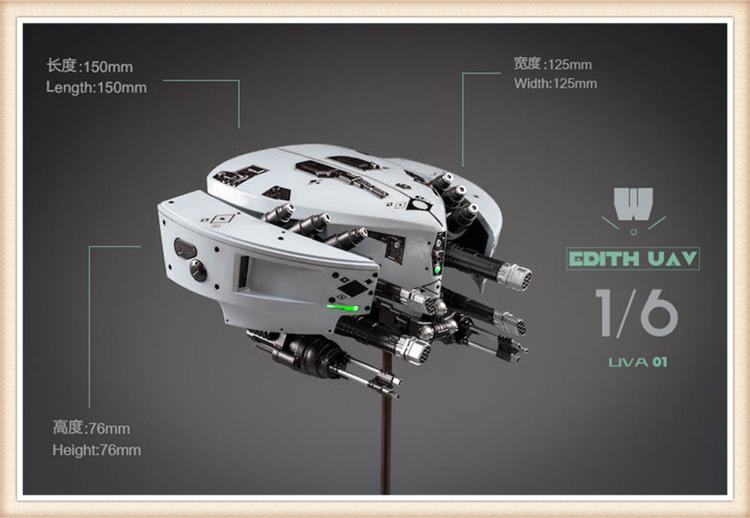 UAV 01 Edith's Drone 1/6 Scale Collectible Accessories - Suitable for ...