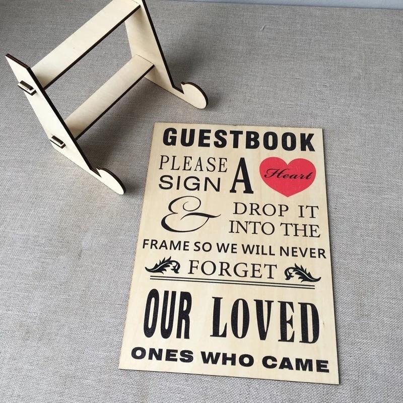 Wedding Guest Book Leave a Note Signage, Hobbies & Toys, Stationery ...