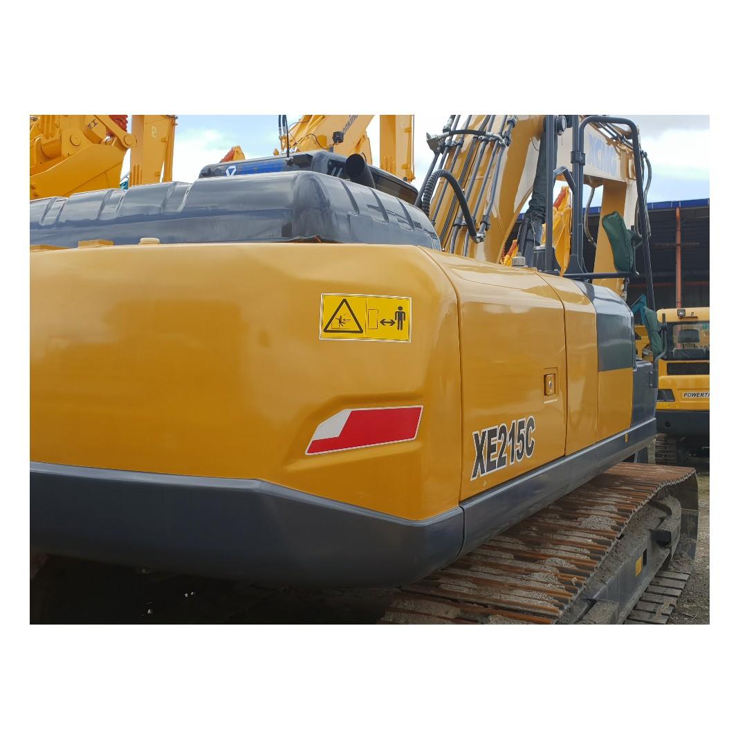 XCMG 1 cubic bucket capacity isuzu engine XE215 backhoe excavator ...