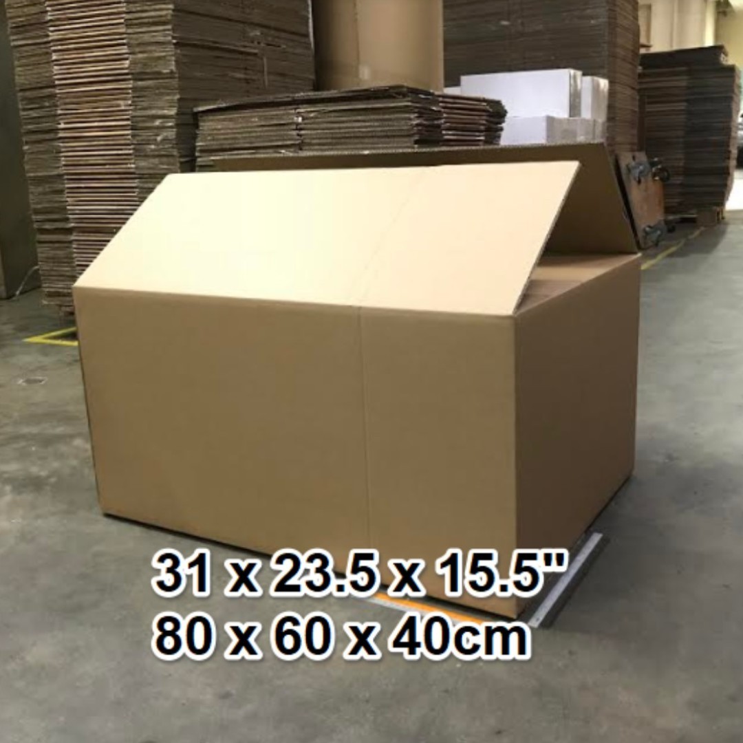 XX-Large Shipping Moving Relocation Carton Box (80 x 60 x 40cm ...