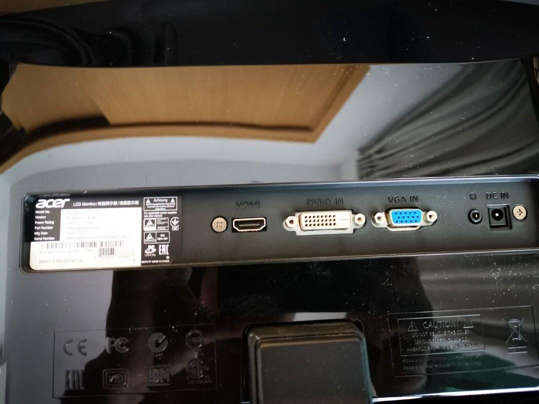 Acer Monitor, Computers & Tech, Parts & Accessories, Monitor Screens on Carousell