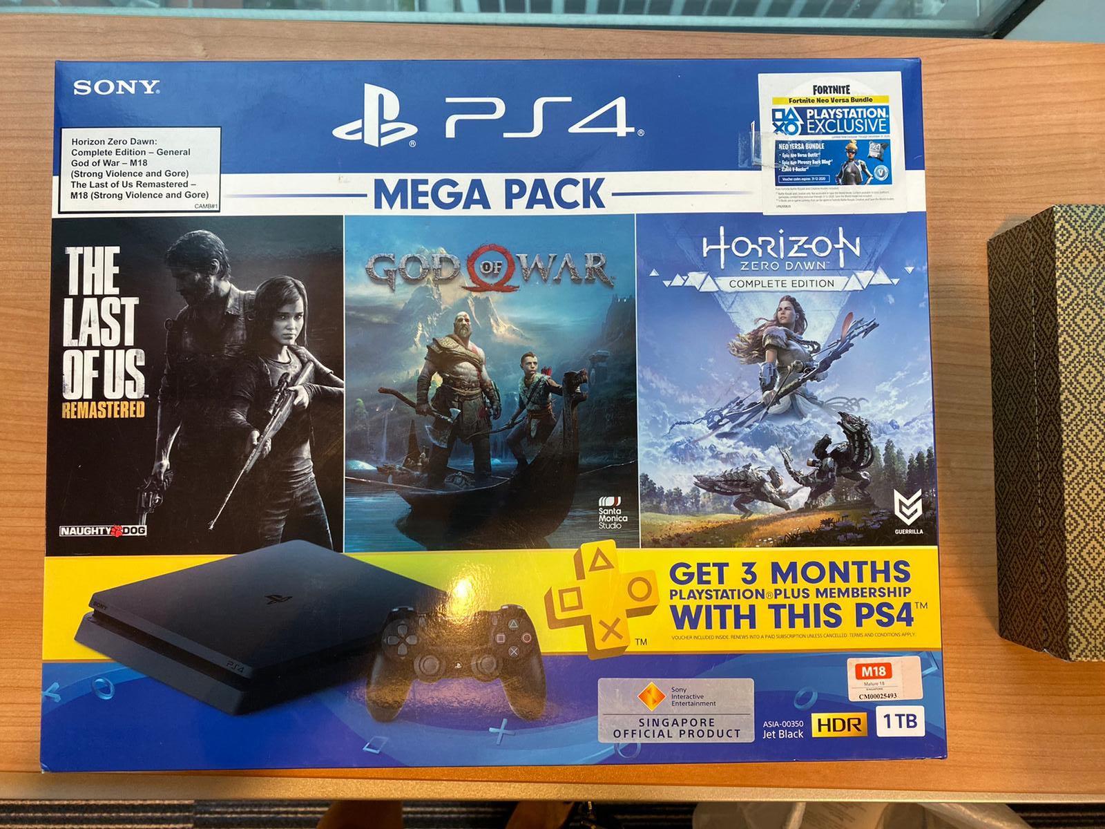 BNIB PS4 Slim Mega Pack, Video Gaming, Video Game Consoles, PlayStation ...