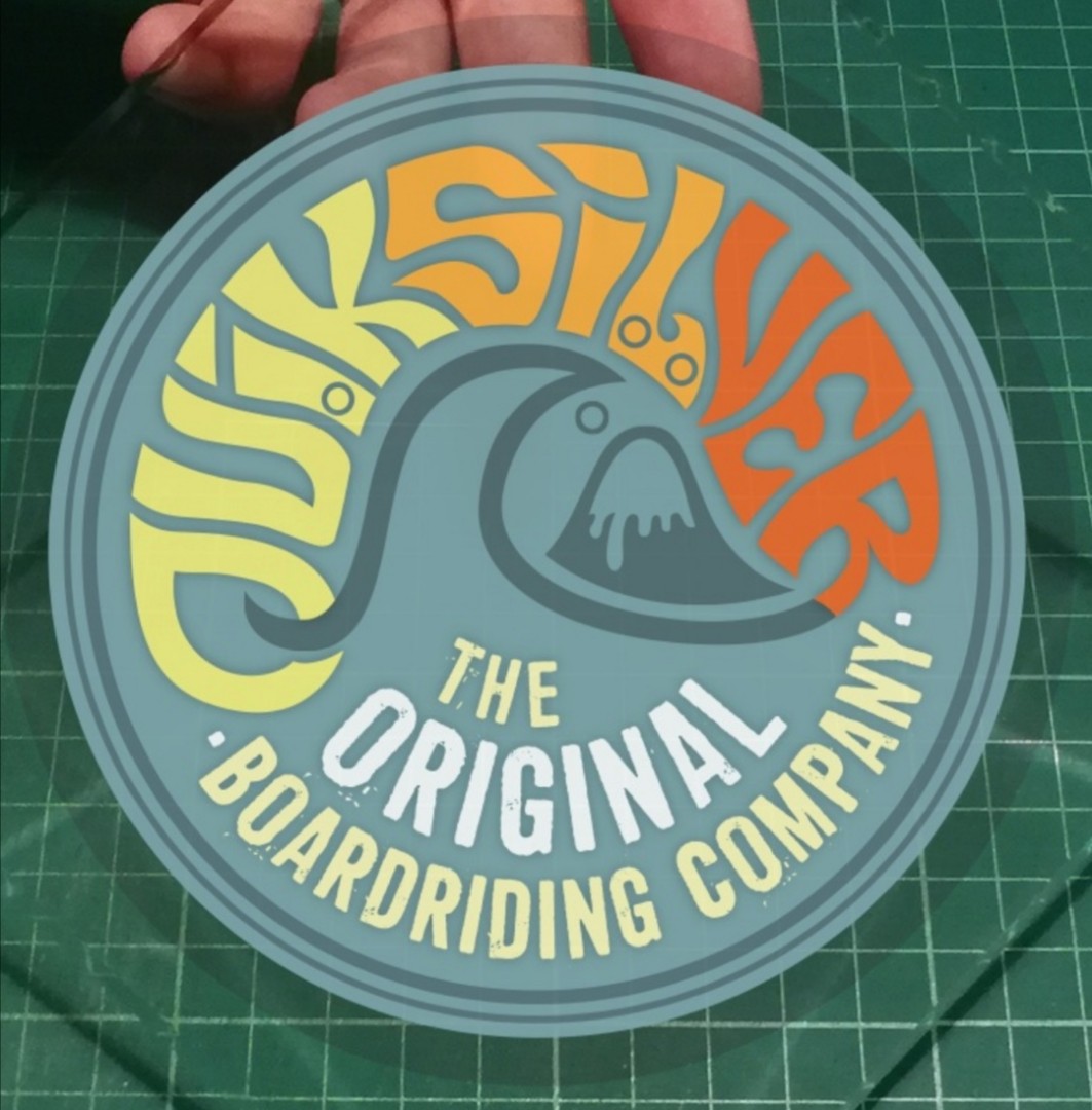 Car Decals - QUIKSILVER THE ORIGINAL BOARD RIDING COMPANY. 11cm ...