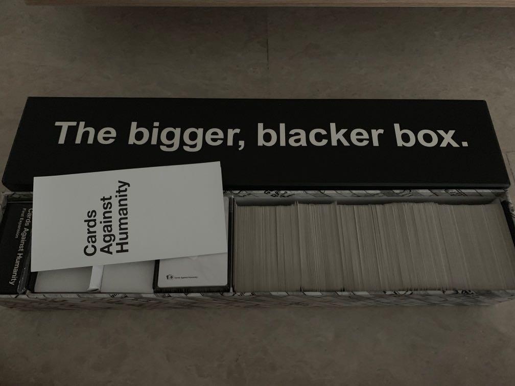 Cards Against Humanity - Base + first 4 expansion packs, Hobbies & Toys ...