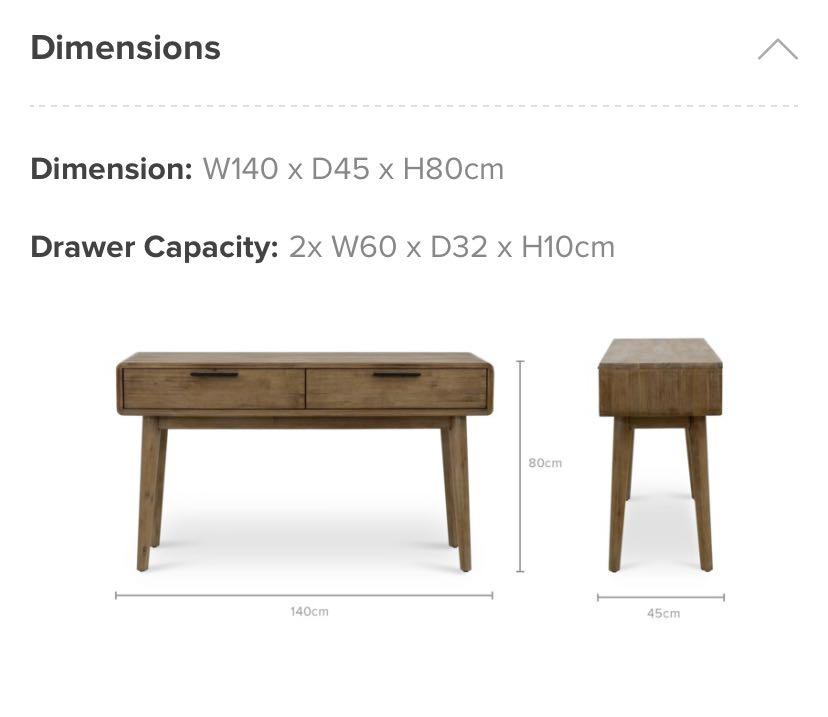 Castlery console table, Furniture & Home Living, Furniture, Tables ...