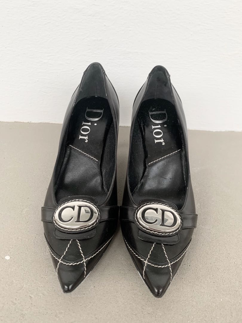 Christian Dior Black Heels, Women's Fashion, Footwear, Heels on Carousell