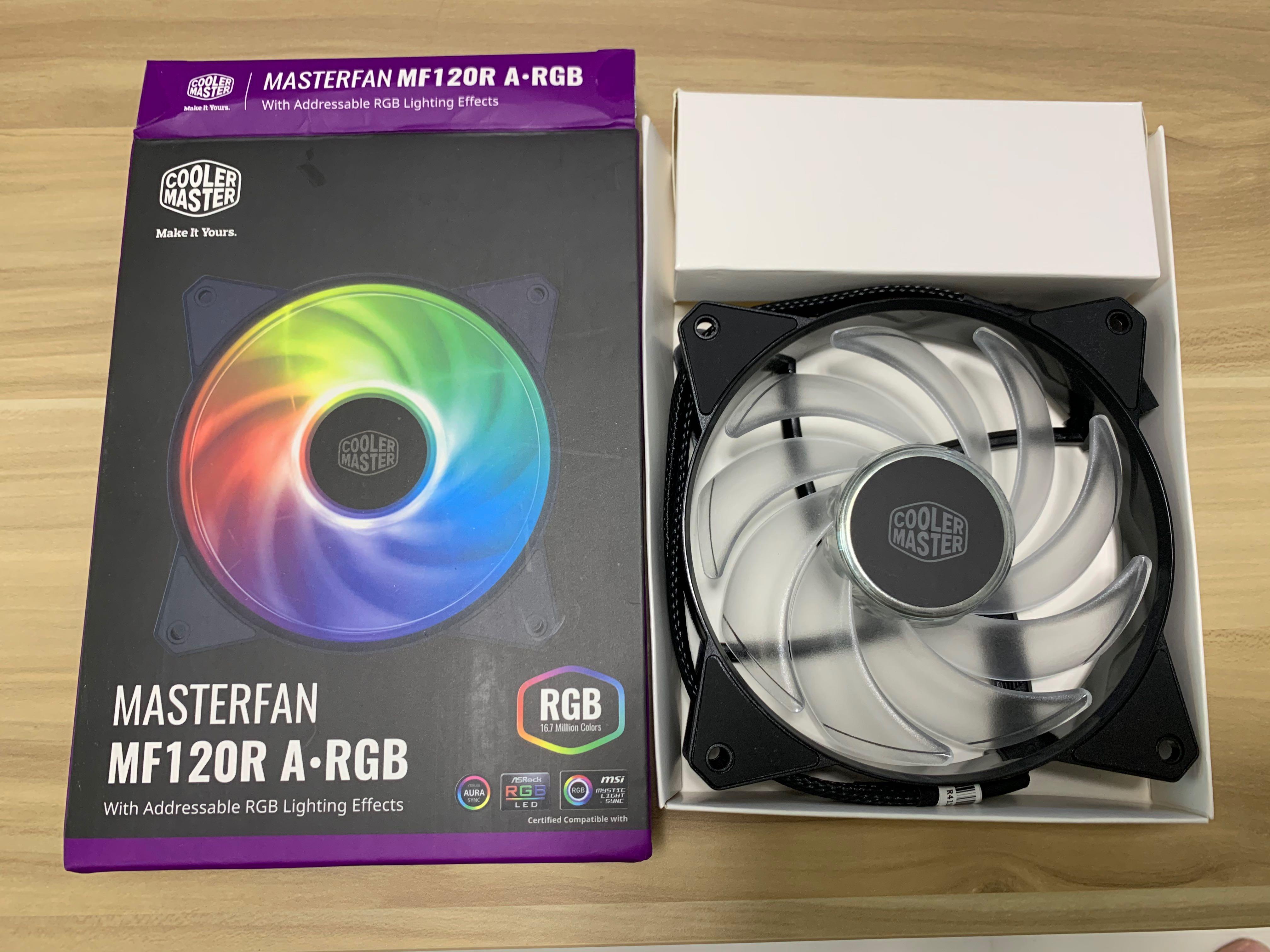 Cooler Master ARGB fan (MF120R), Computers & Tech, Parts & Accessories ...