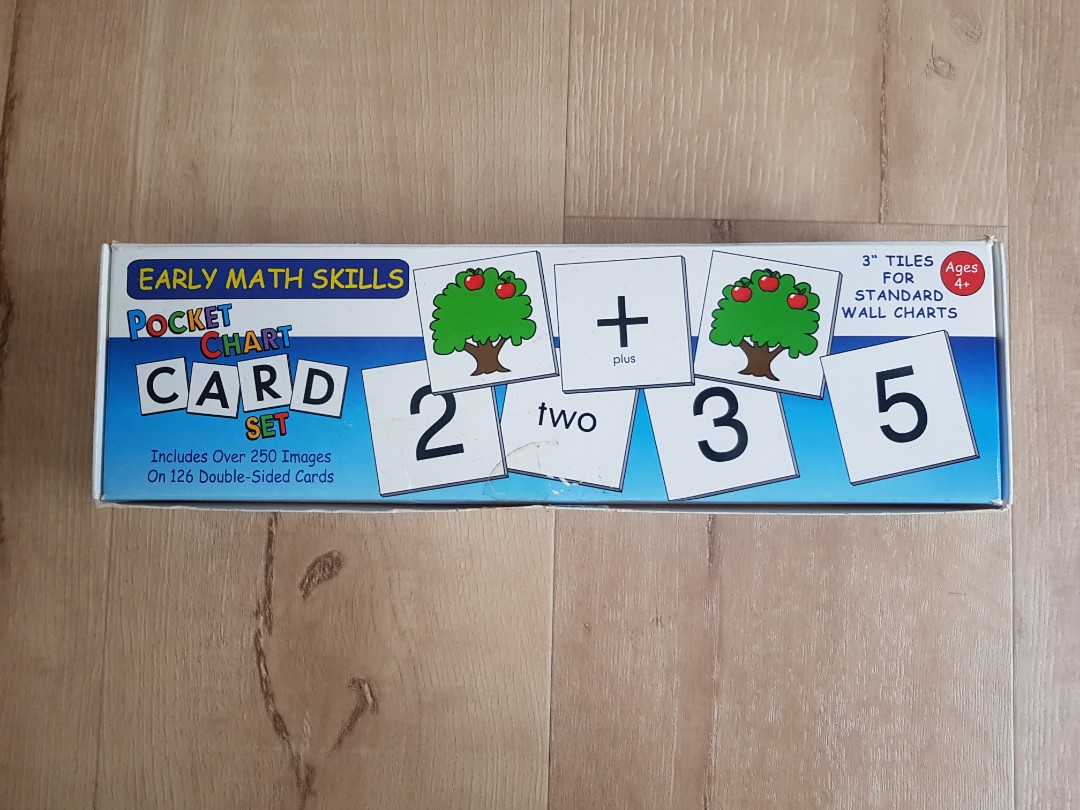 Early Maths Skills Pocket Chart Card Set, Hobbies & Toys, Toys & Games ...