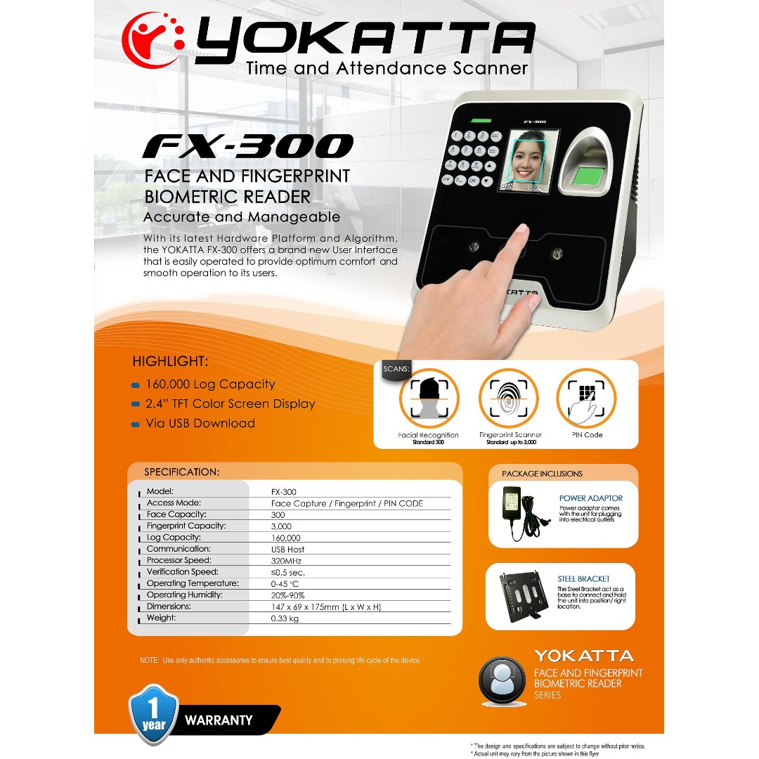 Electronic time recorder finger scanner biometrics, Computers & Tech ...