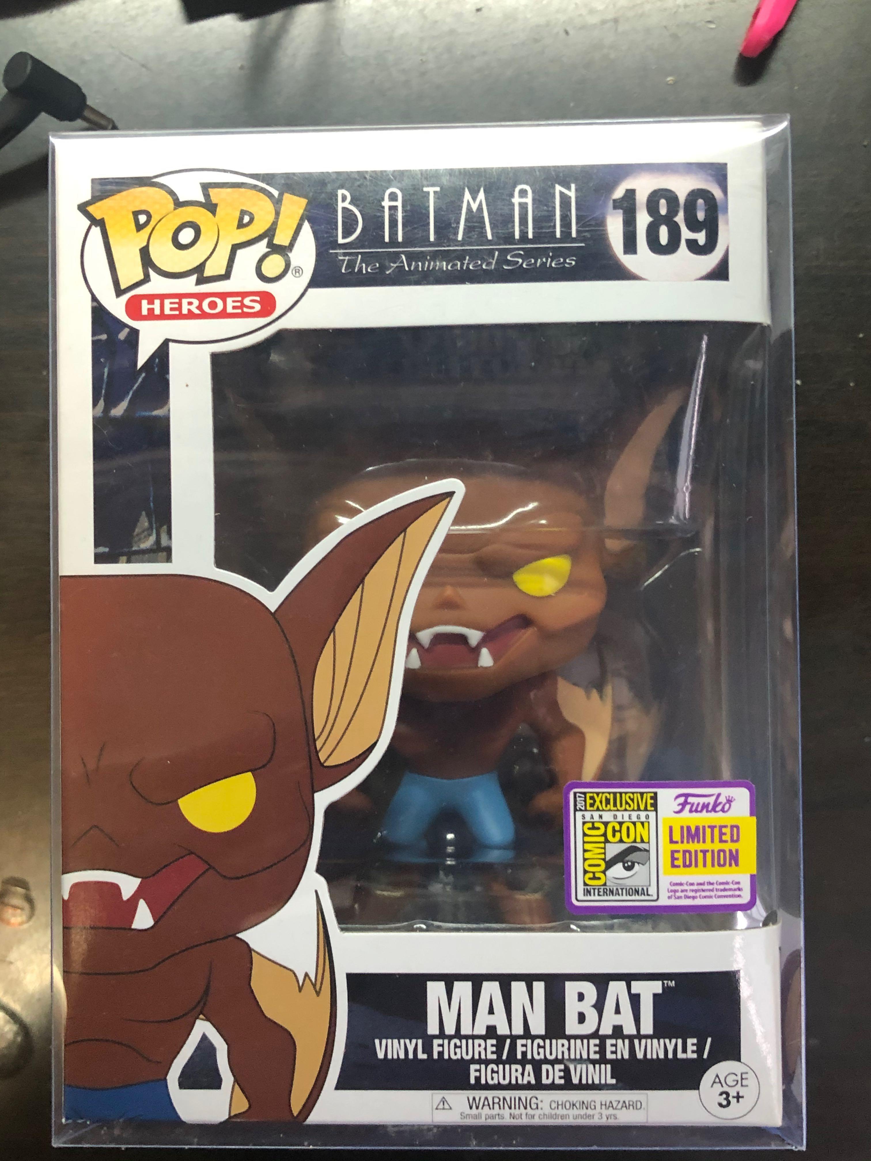 Funko pop Man Bat Batman the animated series sdcc 2017, Toys & Games ...