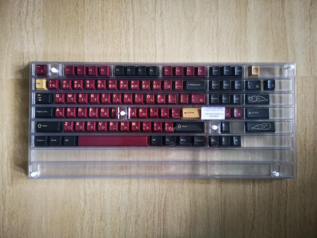 GMK Red Samurai TKL keycaps, Computers & Tech, Parts & Accessories ...
