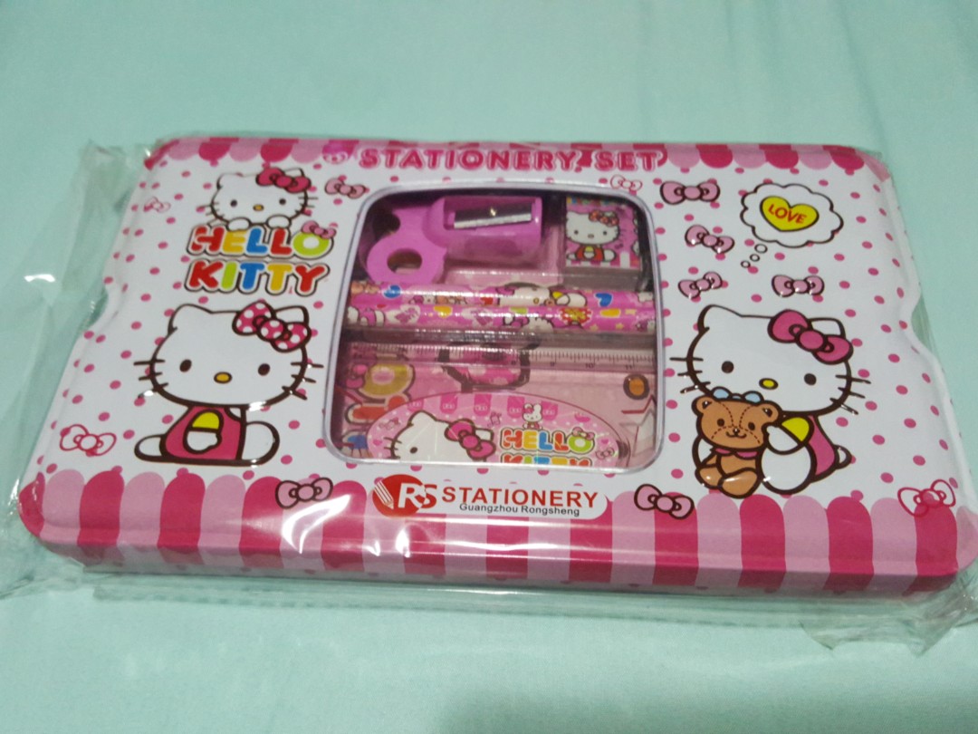 HELLO KITTY Stationery Set including ALPHABET & MULTIPLICATION TABLES ...