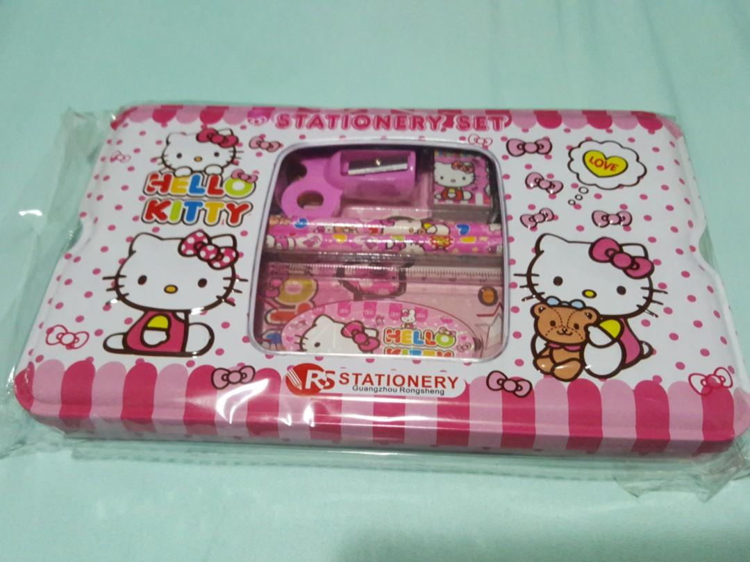 HELLO KITTY Stationery Set including ALPHABET & MULTIPLICATION TABLES ...