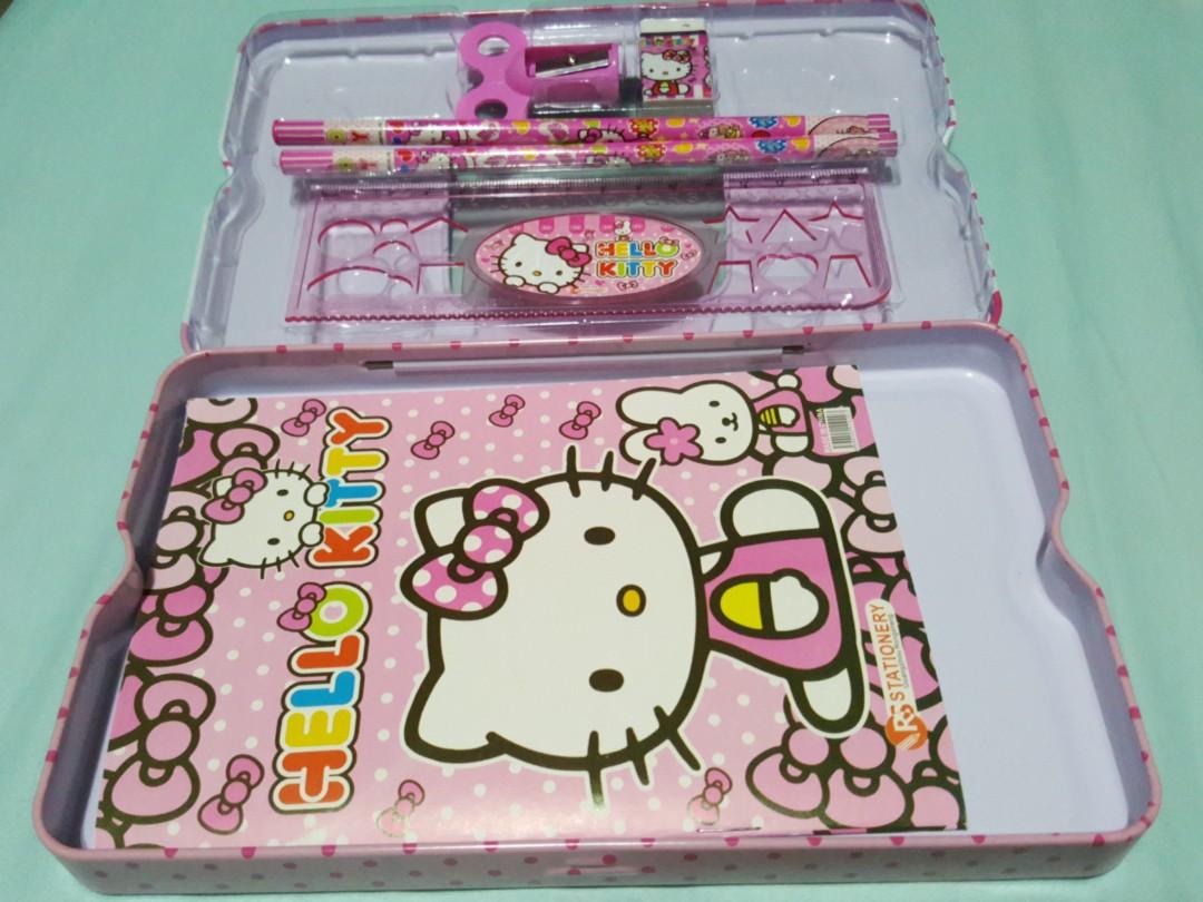 HELLO KITTY Stationery Set including ALPHABET & MULTIPLICATION TABLES ...