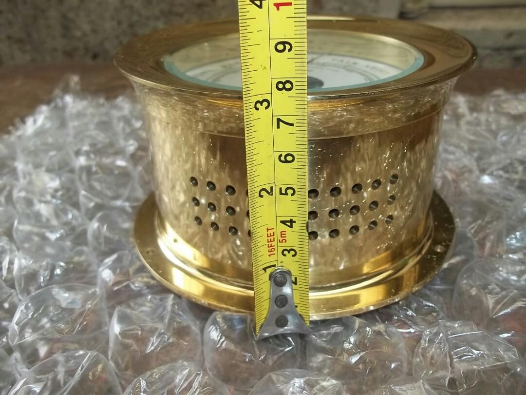 Howard Miller Solid Brass Aneroid Barometer with Thermometer ...
