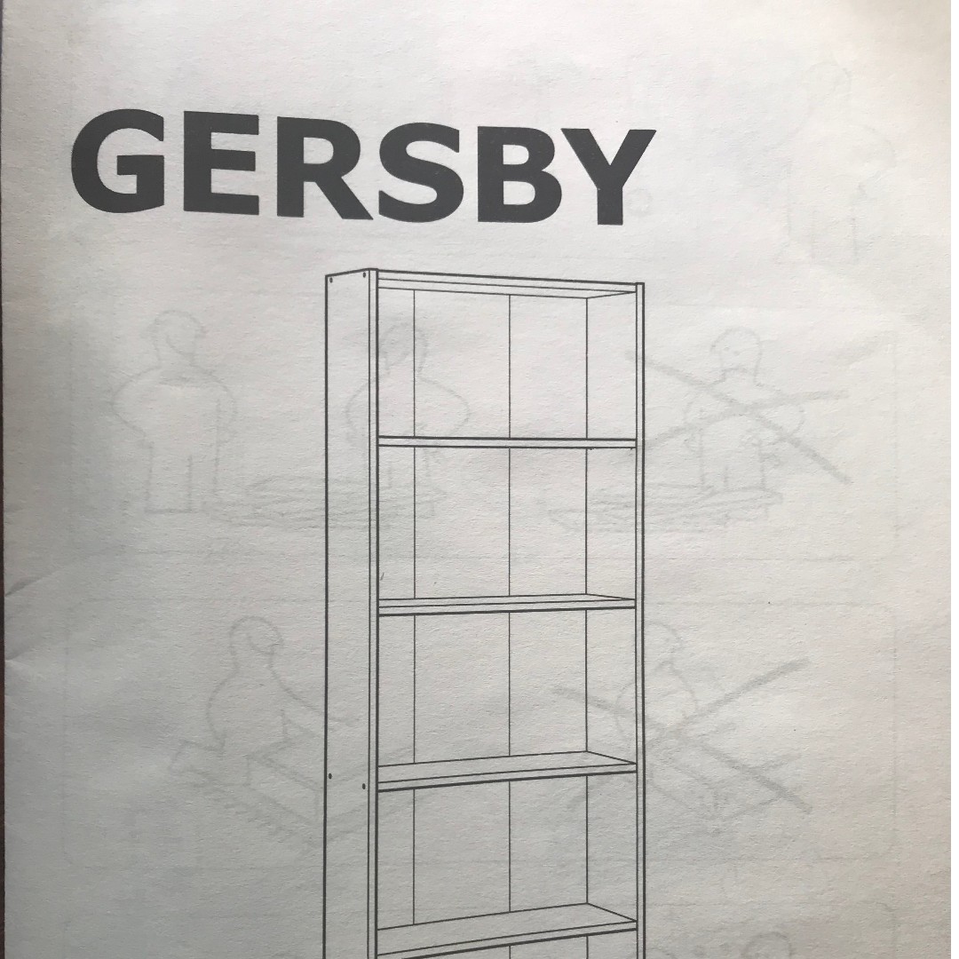 IKEA GERSBY BookCase (BN), Furniture & Home Living, Furniture, Shelves ...