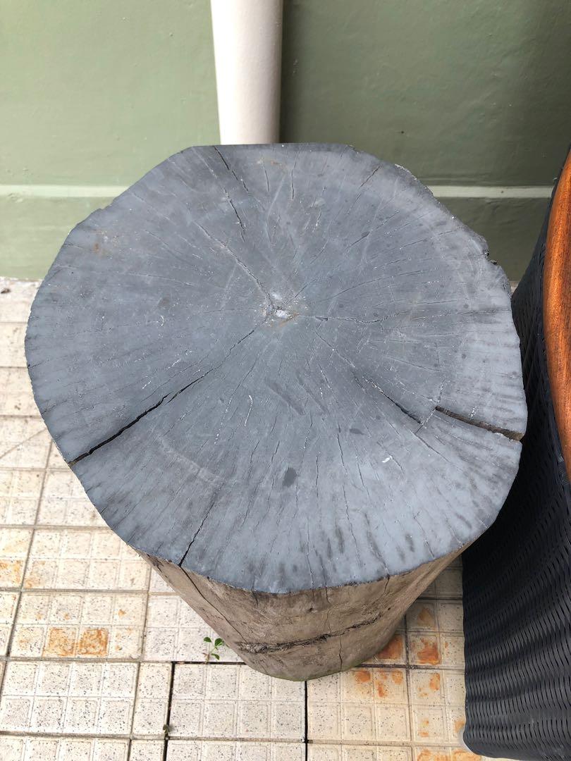 Log table, Furniture & Home Living, Furniture, Tables & Sets on Carousell