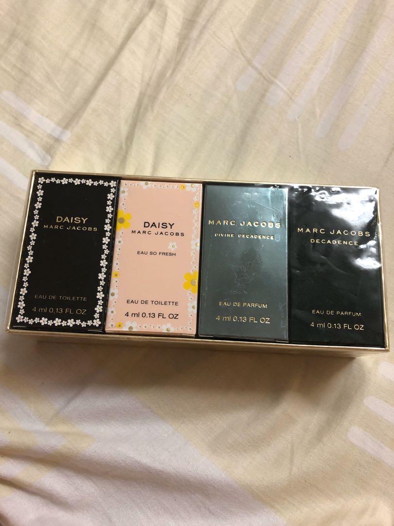 Marc Jacobs Perfume Collection Set of 4, Beauty & Personal Care ...
