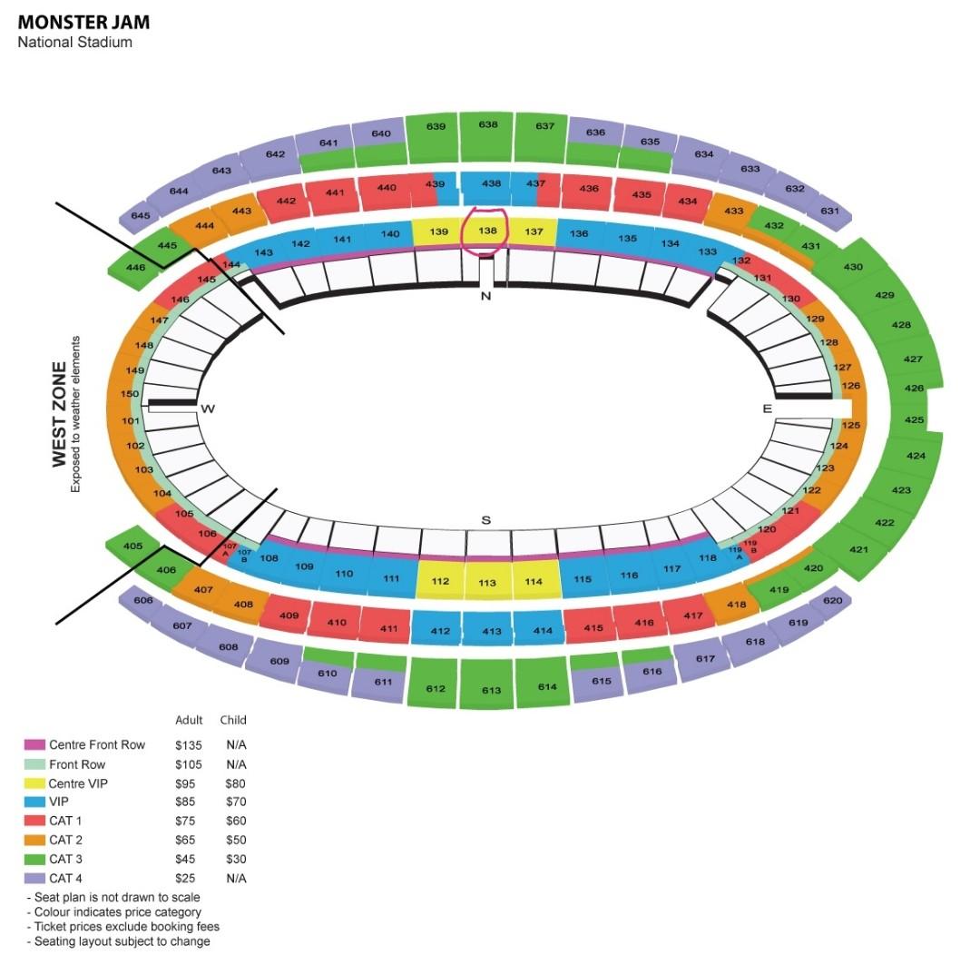 Monster Jam VIP seat + Pit Pass, Entertainment, Attractions on Carousell