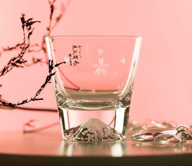 Mt Fuji EDO Glass ( cherry blossom ), Furniture & Home Living ...