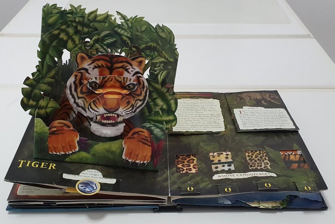 Pop-up book titled PREDATORS, Hobbies & Toys, Books & Magazines ...